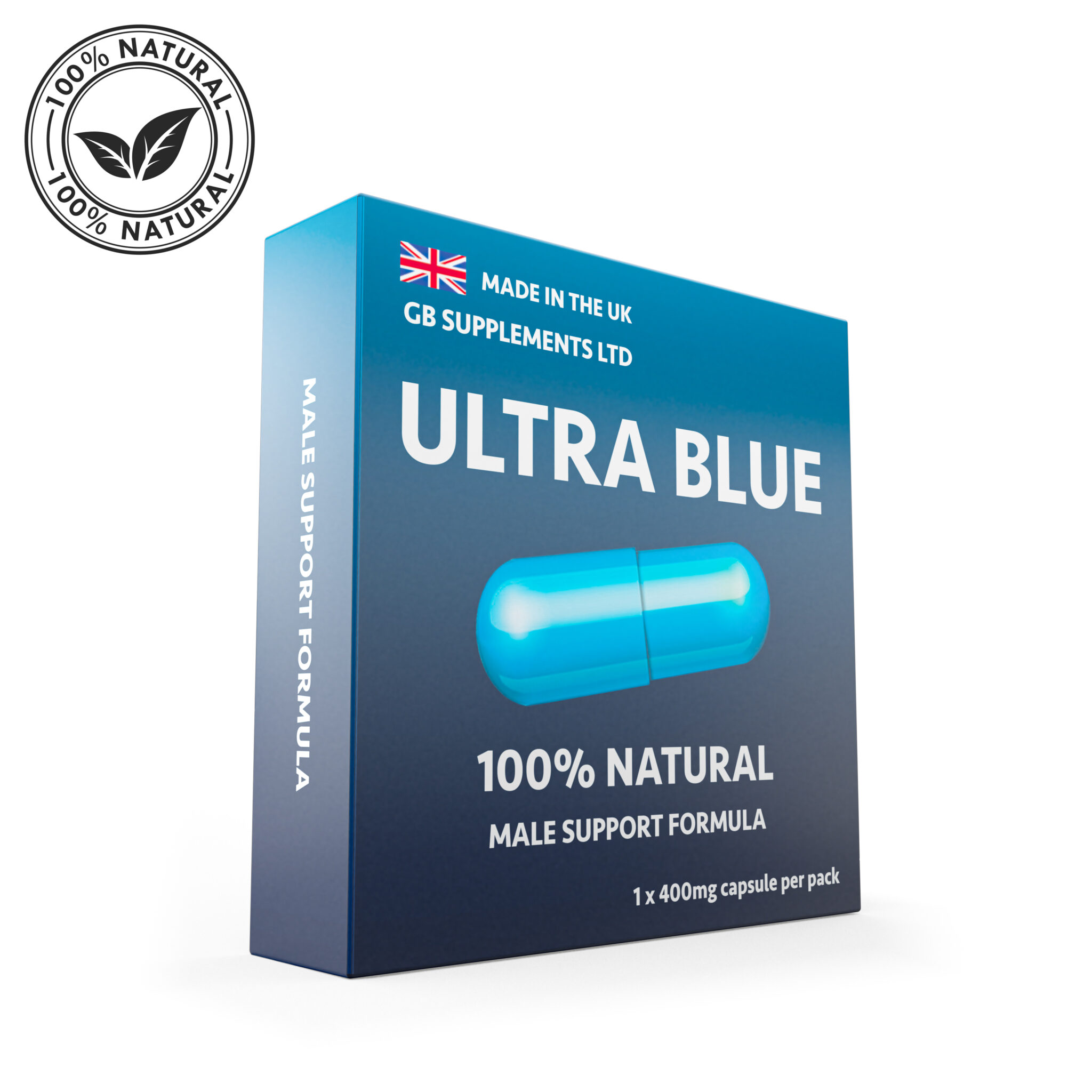Male Health Support Capsules - Ultra Blue, Max and Gold